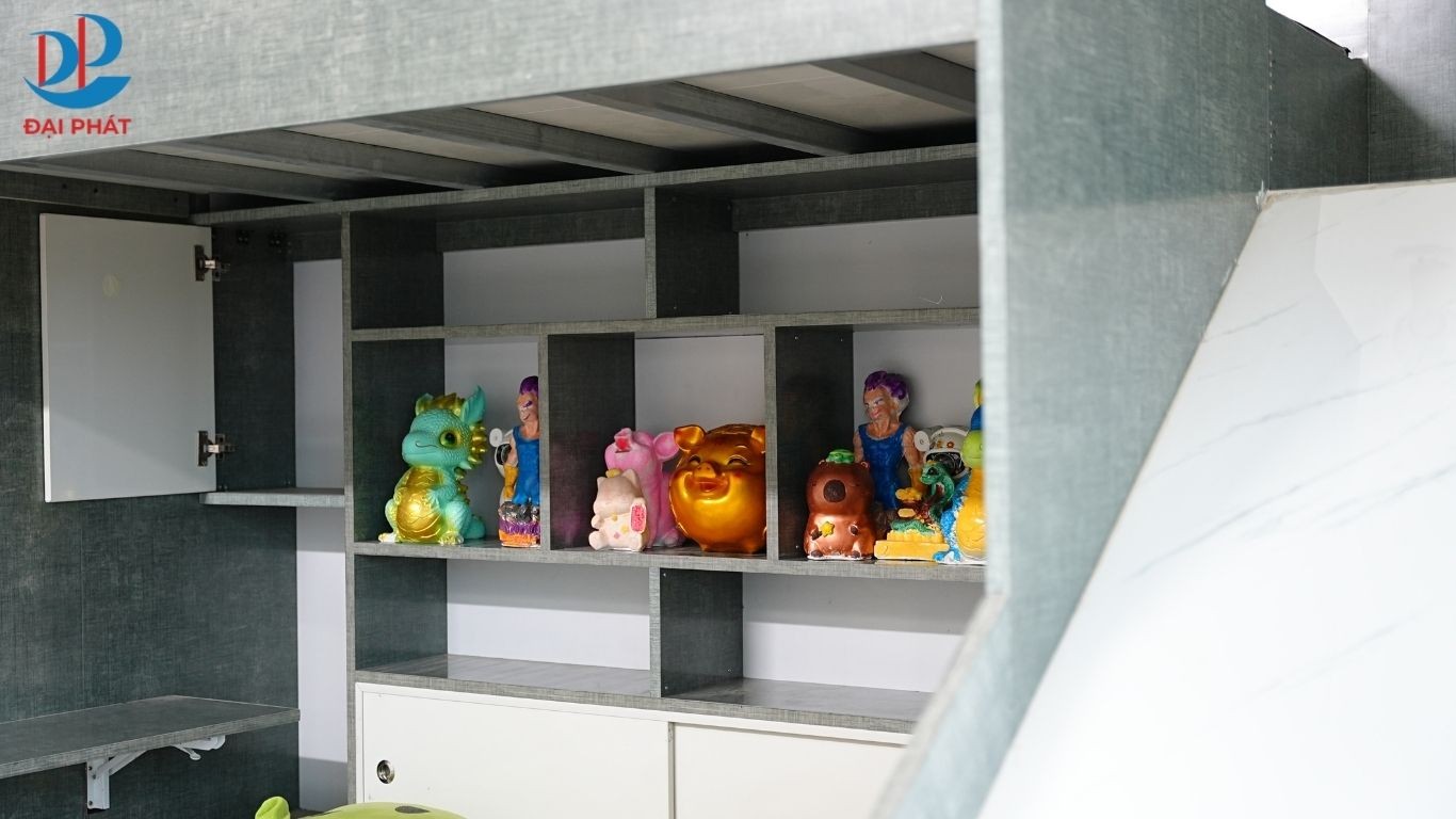 GIƯỜNG NHỰA 2 TẦNG CHO TRẺ EM LẮP KHUNG SẮT 1M2